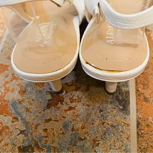 Alfani | Shoes | Alfani Stepflex Slingback Kitten Heels White Pointed ...